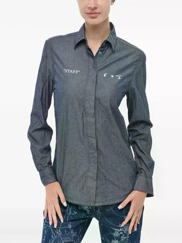 Off-White Logo-print Cotton Shirt