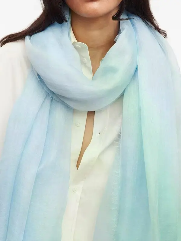 JANE CARR Cloud Frayed-edge Scarf
