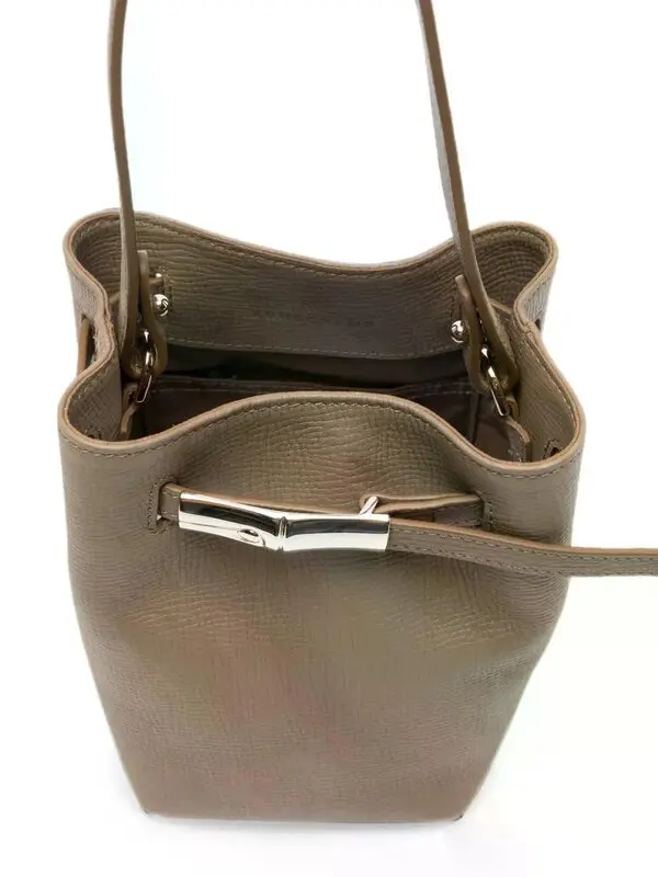 Longchamp Xs Le Smart Leather Bucket Bag