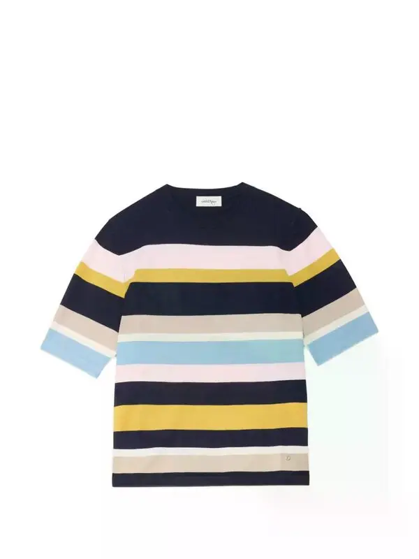 OTTOD'AME Striped Crew-neck T-shirt