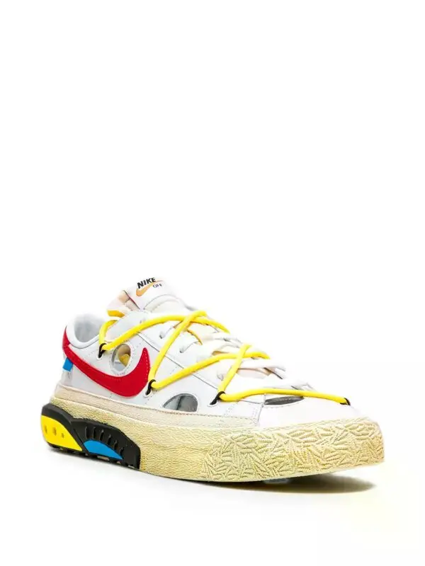Nike X Off- Blazer Low Dual-lacing Sneakers - White