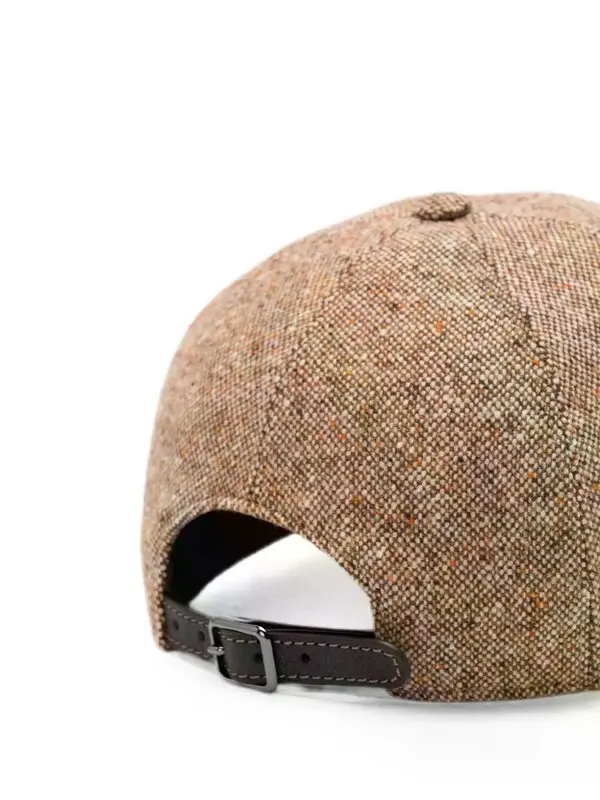 Brunello Cucinelli Monili-embellished Tweed Baseball Cap