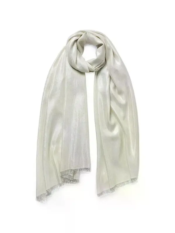 JANE CARR Mercury Metallic-thread Scarf