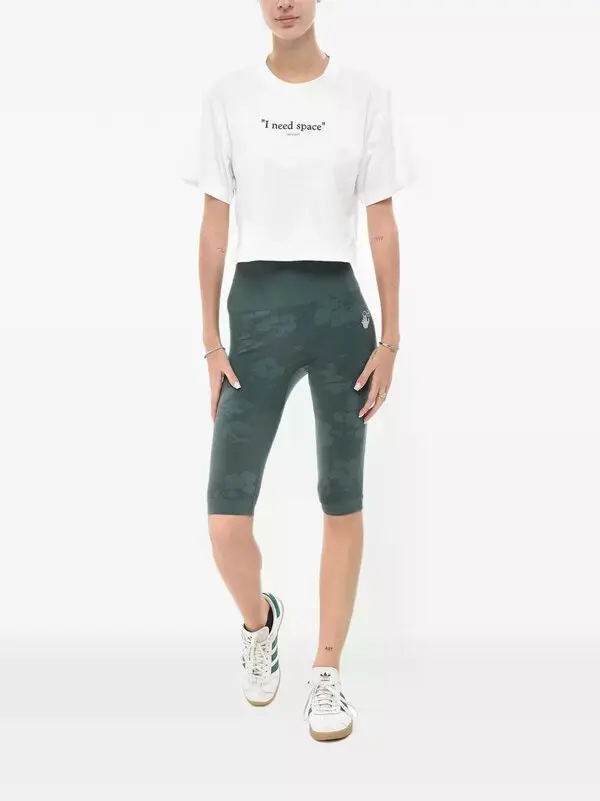 Off-White Meteor Floral-print Leggings - Green