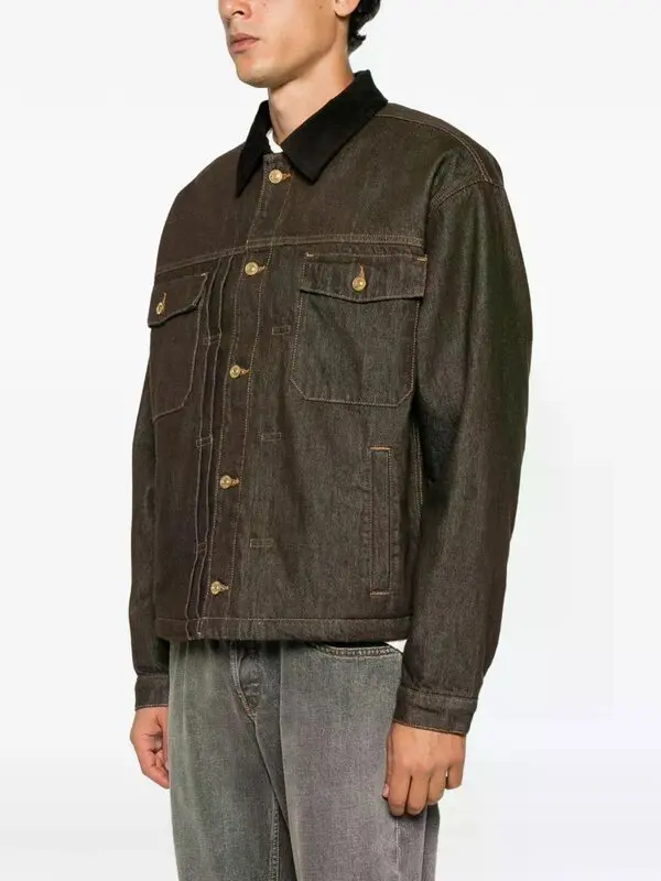 7 For All Mankind Corduroy Collar Denim Jacket
