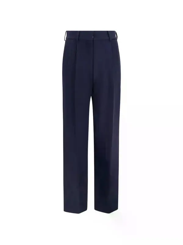 BLAZÉ MILANO Fox Pleated Wool Trousers