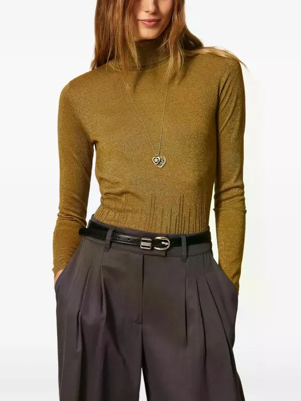 TWINSET Turtleneck Jumper With Lurex