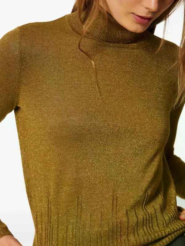 TWINSET Turtleneck Jumper With Lurex