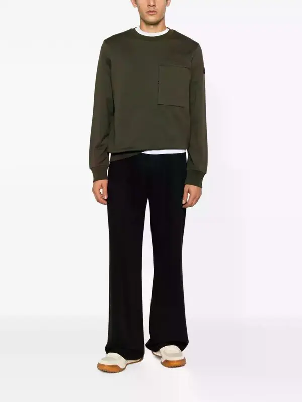 Moncler Logo Patch Sweatshirt - Green