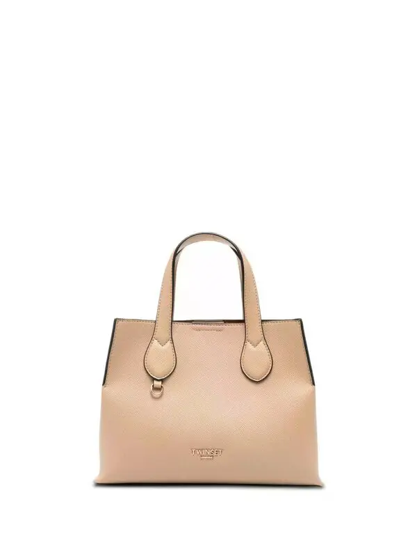 TWINSET Logo Plaque Tote Bag