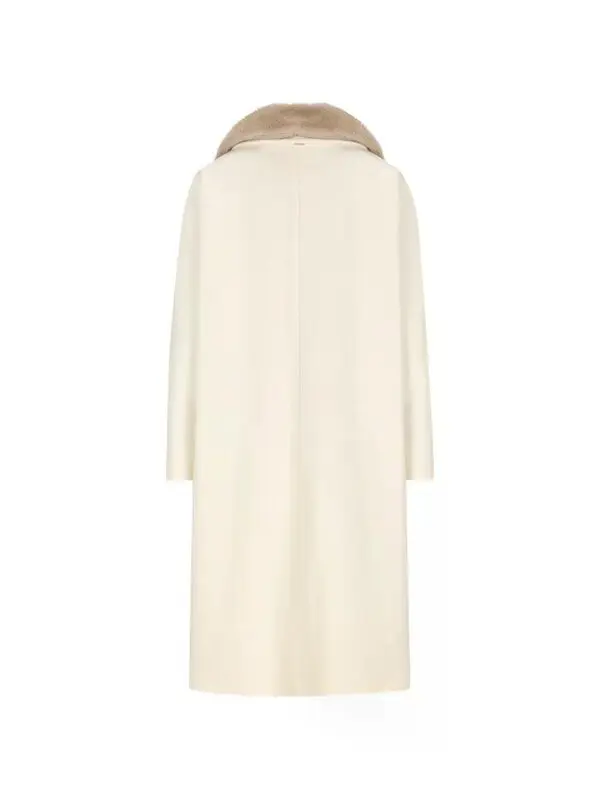 Herno Faux Fur Collar Zip-up Coat