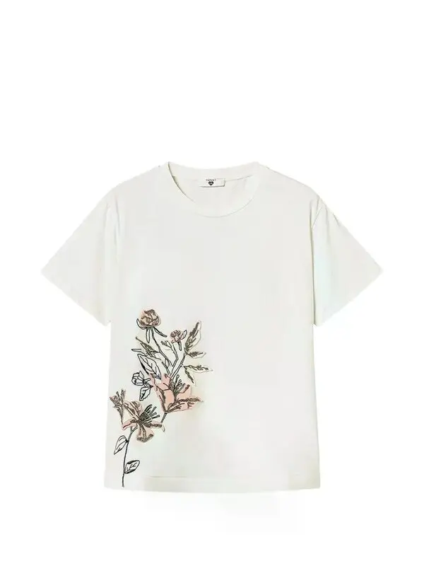 TWINSET T-shirt With Floral Embroidery
