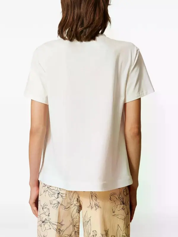 TWINSET T-shirt With Floral Embroidery