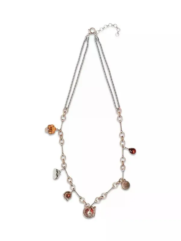 Max Mara Charm-detail Necklace - Gold