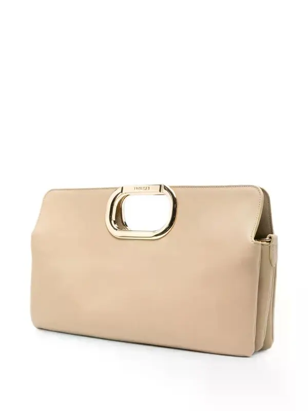 TWINSET Cut-out Handle Tote Bag - Neutrals