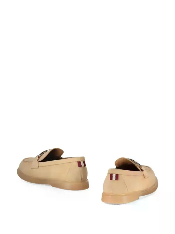 Bally Logo-plaque Leather Loafers