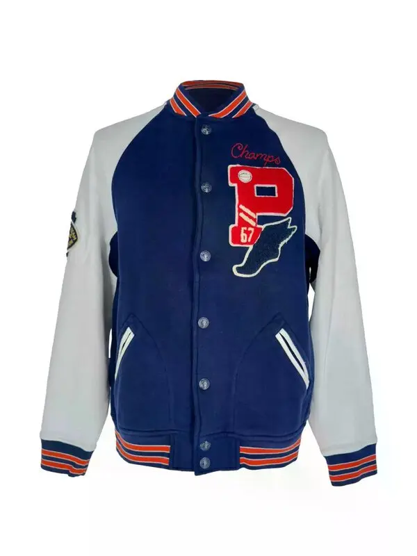 Ralph Lauren Patch Detail Fleece Jacket - Blue