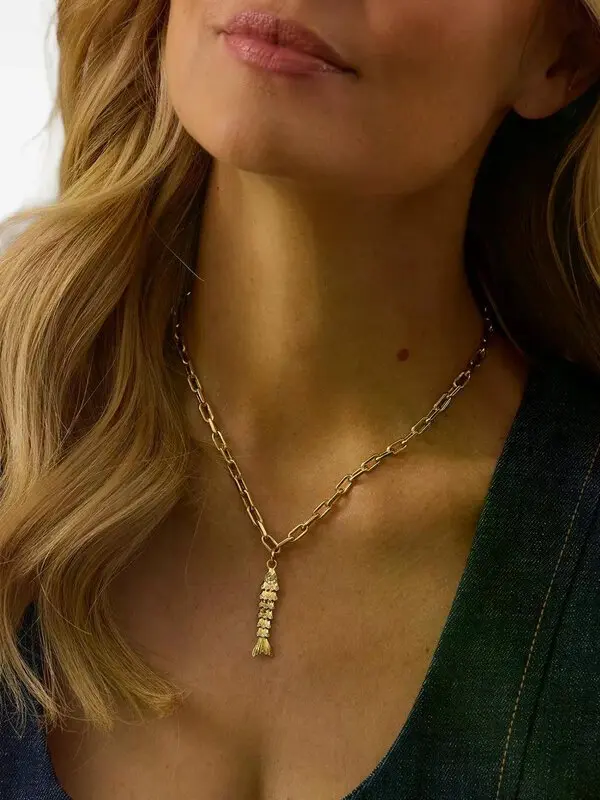 Sara Weinstock Fish-motif Sapphire And Diamond Pendant