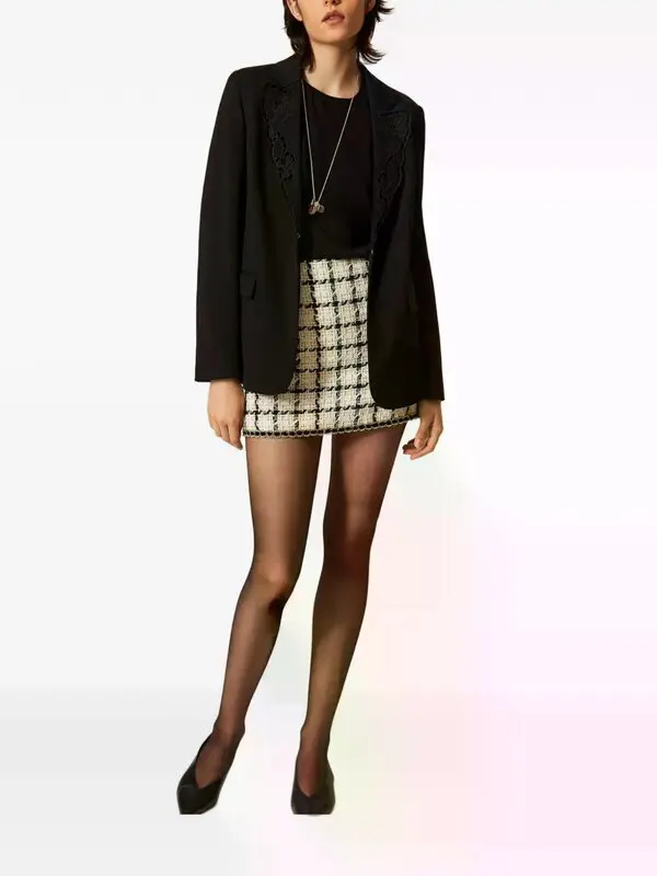 TWINSET Blazer With Broderie Anglaise