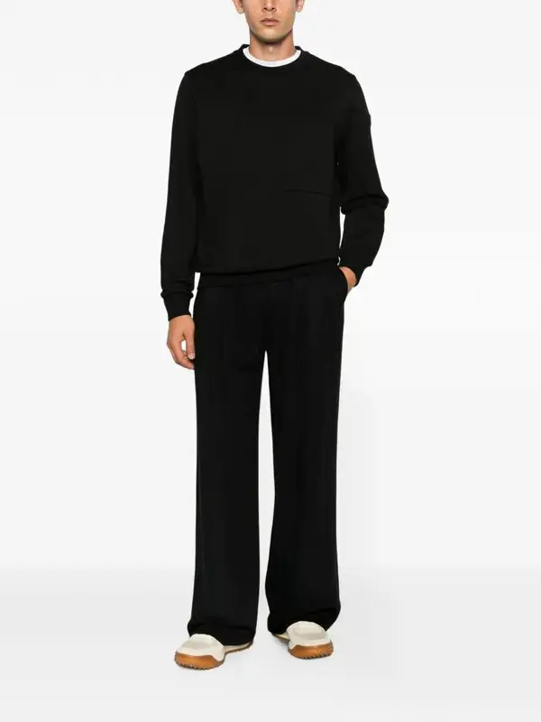 Moncler Logo-patch Crew Neck Sweatshirt