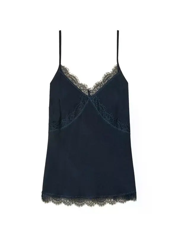 TWINSET Crêpe De Chine Top With Lace