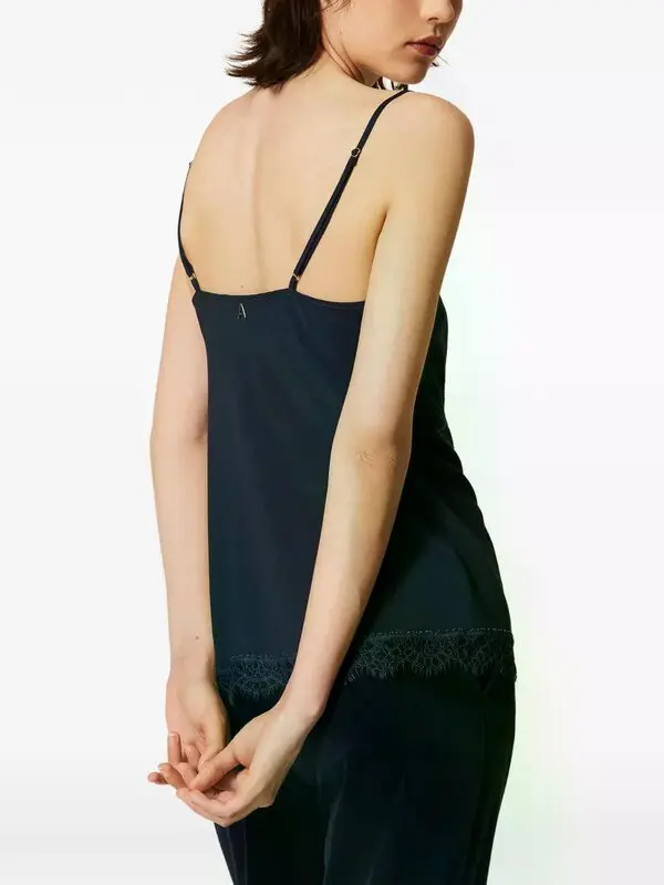 TWINSET Crêpe De Chine Top With Lace