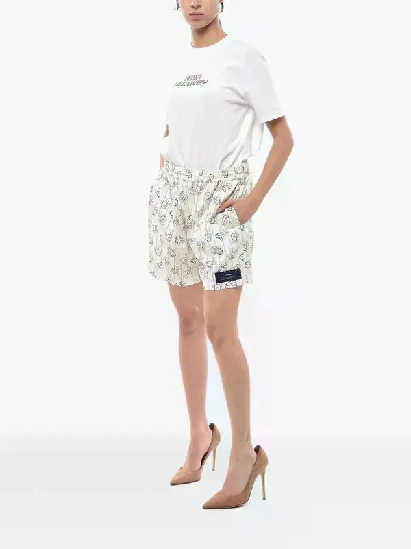 Stella McCartney Mickey Hand-print Shorts