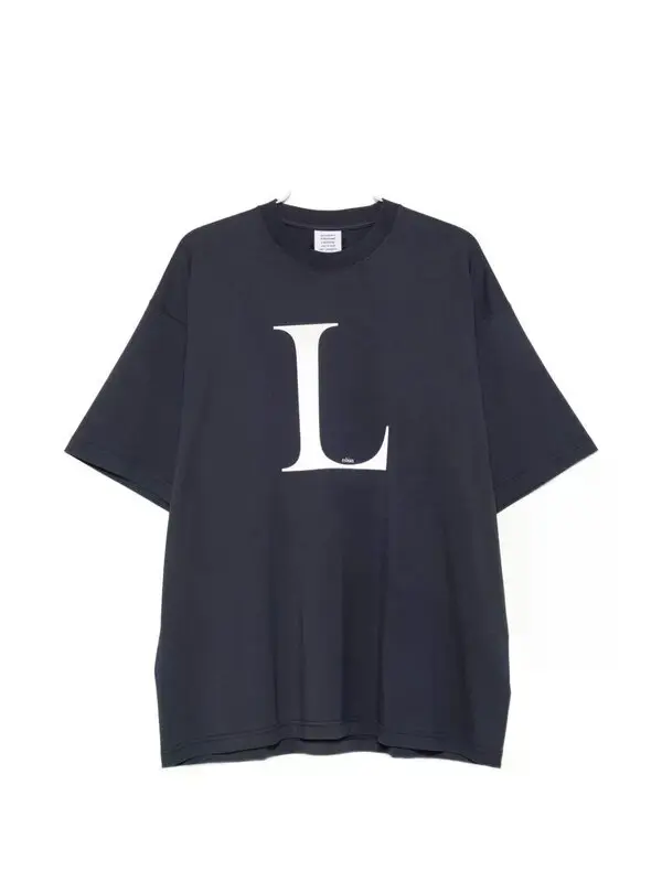 Vetements Logo-print T-shirt - Blue