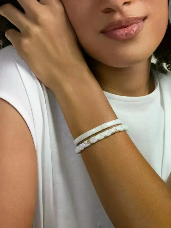 Roberto Demeglio 18k Gold Diamond And Ceramic Bracelet