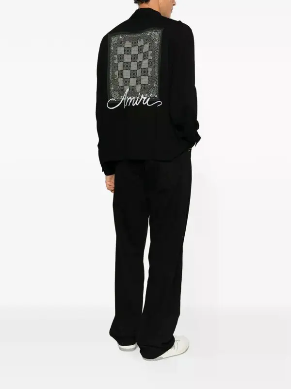 Amiri Ma Quad Checkerboard Long-sleeve Shirt