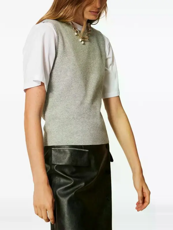 TWINSET Fitted Sleeveless Jumper
