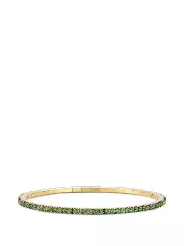 Roberto Demeglio Tsavorite Tennis Bracelet In 18k Yellow - Gold