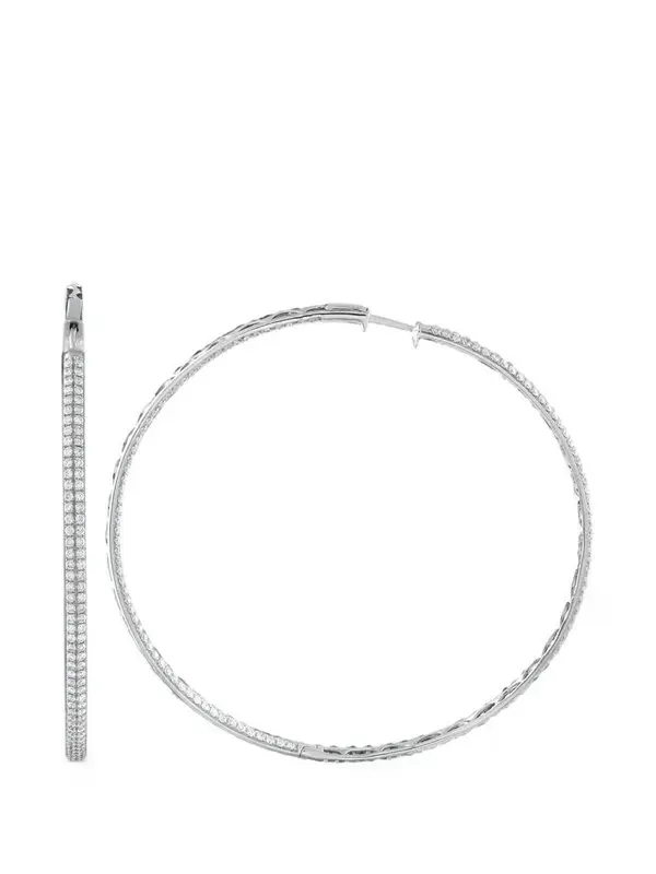 LB EXCLUSIVE Diamond Hoop Earrings