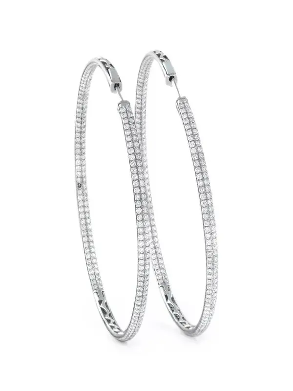LB EXCLUSIVE Diamond Hoop Earrings