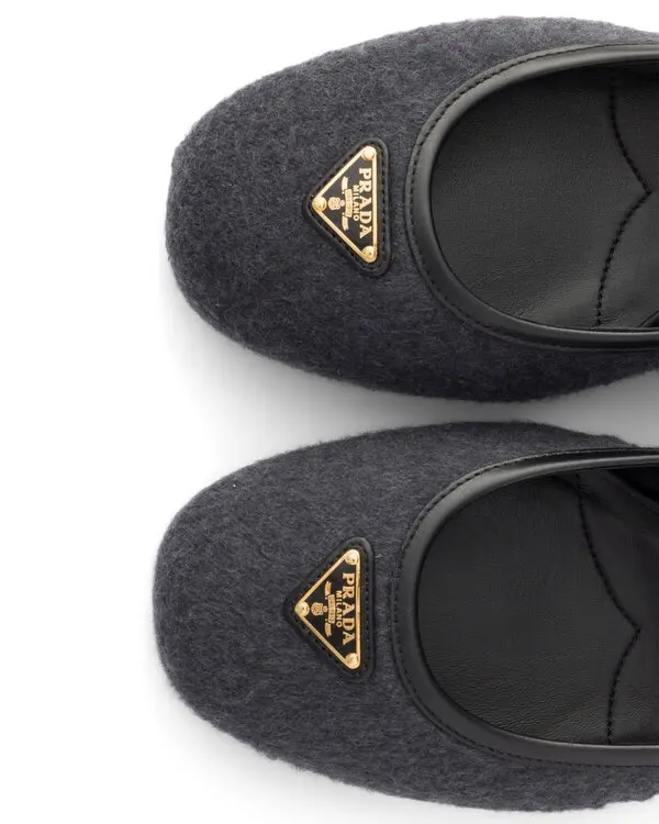 Prada Mary Jane Pumps With Logo Buckle