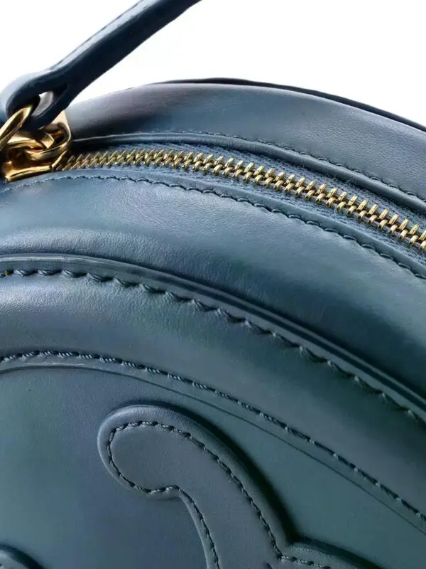 Celine Triomphe Oval Leather Mini Crossbody Bag