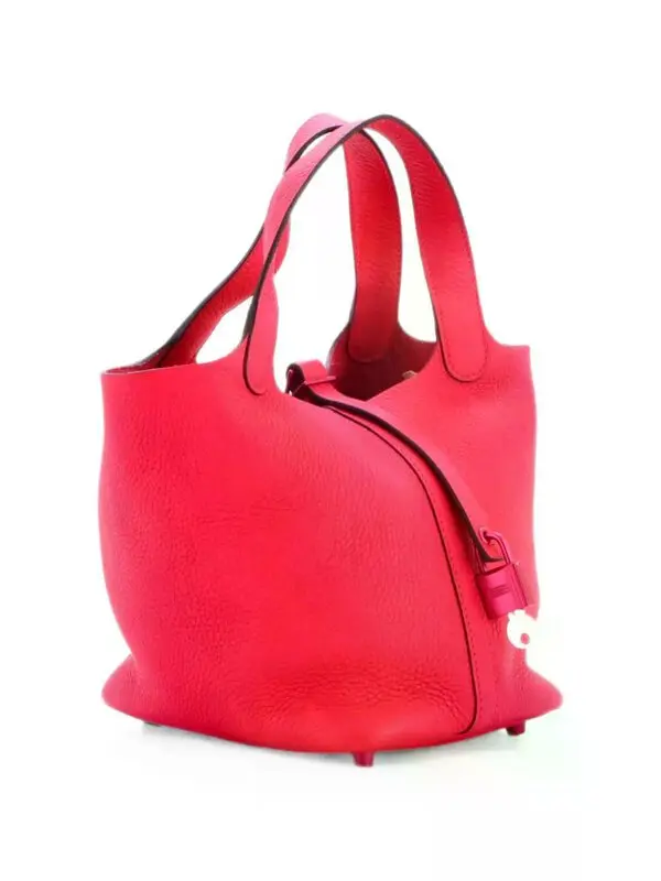 Hermès Monochrome Picotin Lock Bag Clemence Pm Bucket Bag