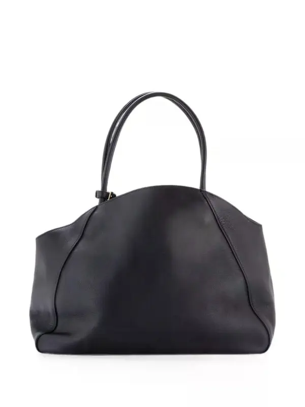 Prada Open Soft Grain Leather Large Tote Bag
