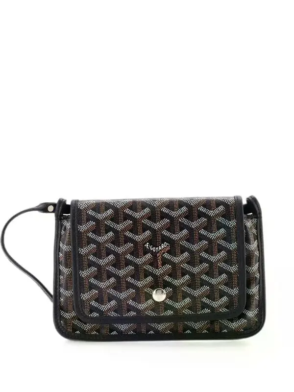 Goyard Plumet Clutch Wallet Coated Canvas Crossbody Bag - Black