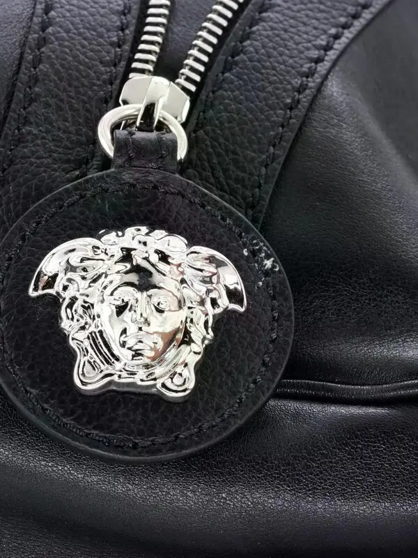 Versace Repeat Leather Large Hobo Bag