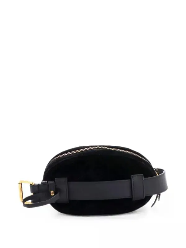 Gucci Gg Marmont Matelasse Velvet Belt Bag - Black