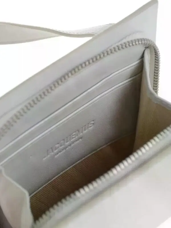 Jacquemus Leather Wallet With Shoulder Strap