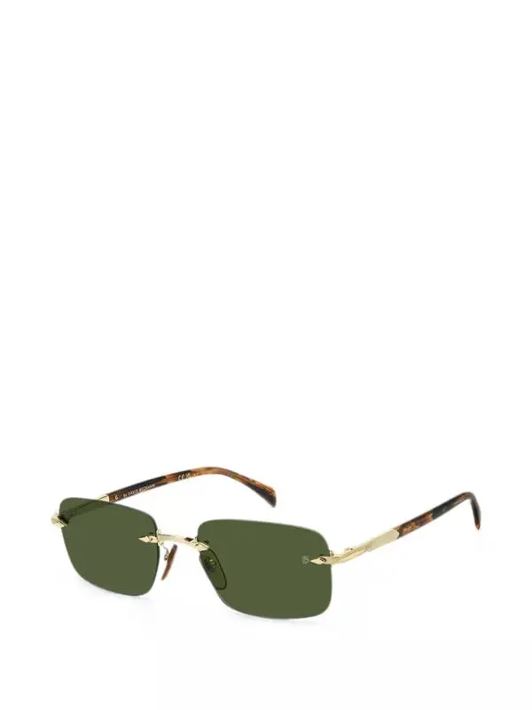 DB EYEWEAR BY DAVID BECKHAM Rimless Rectangle Sunglasses