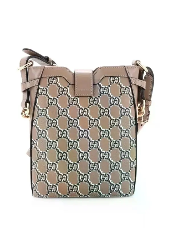 Gucci Bucket Gg Shadow Leather Mini Shoulder Bag