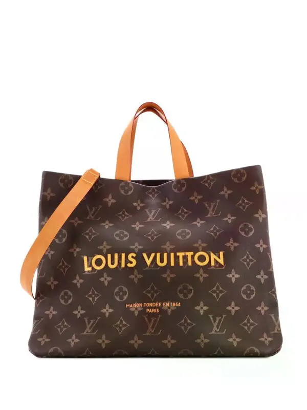 LOUIS VUITTON Shopper Monogram Leather Mm Tote Bag - Brown