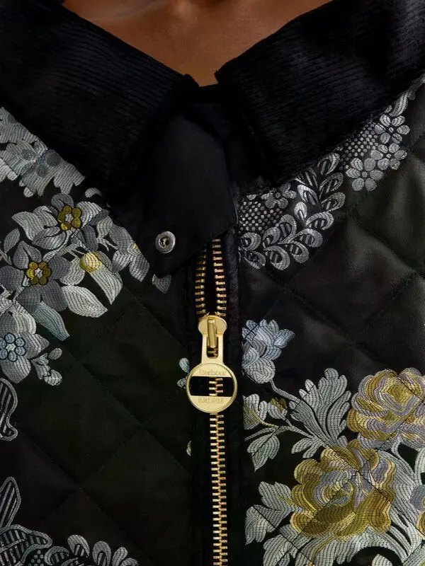 Erdem X Barbour Patchwork Jacquard Coat