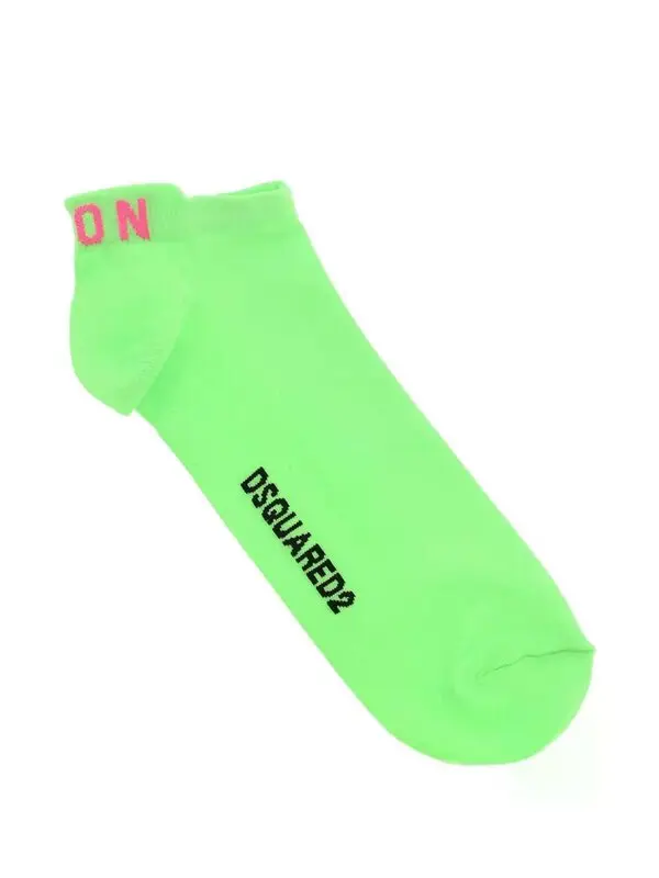 Dsquared2 Icon Logo-print Socks - Green