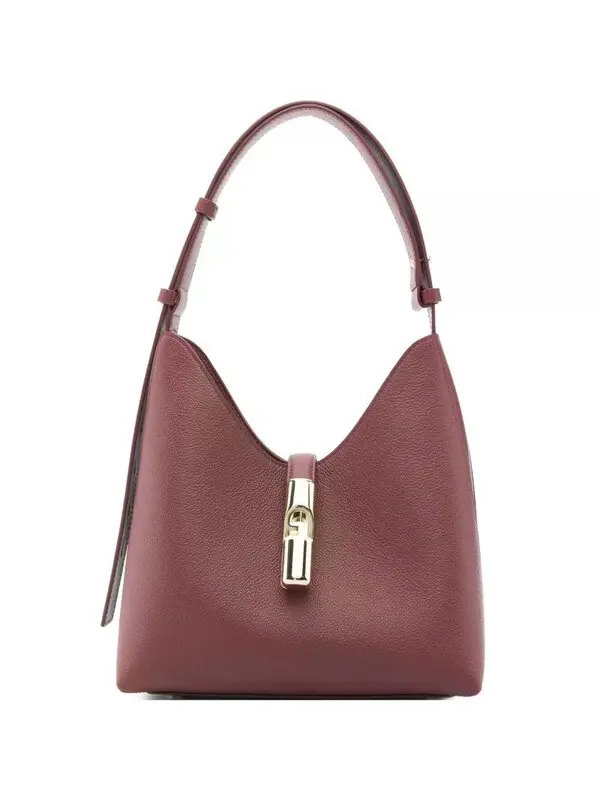 Furla Grained Leather Turn-lock Tote Bag - Red