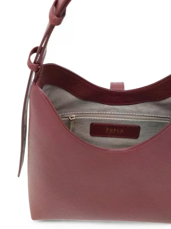 Furla Grained Leather Turn-lock Tote Bag - Red