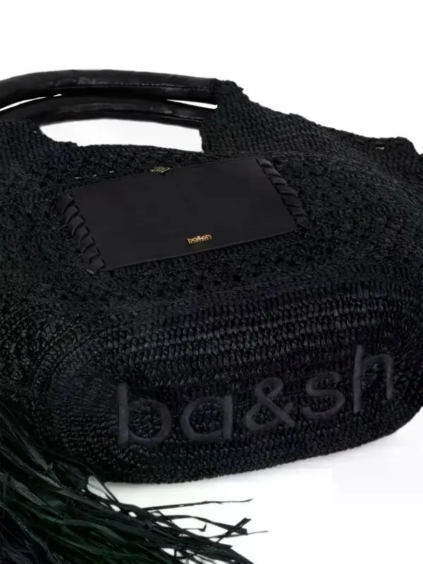 Ba&sh Woven Handbag With Fringe Detail
